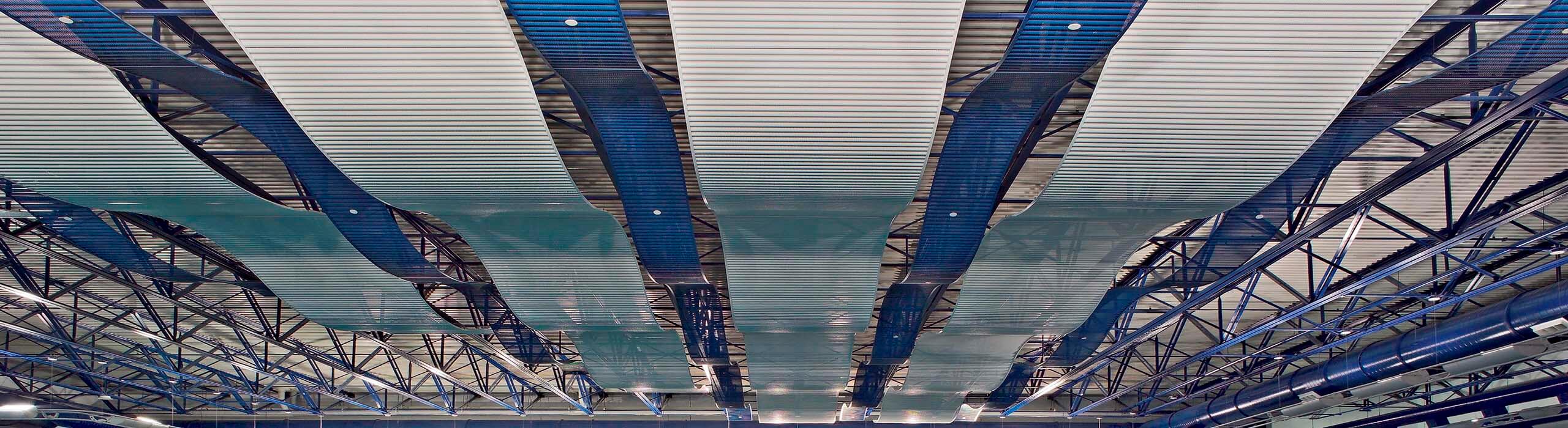 ACOUSTICAL CORRUGATED CUSTOM CEILINGS | Gordon Inc