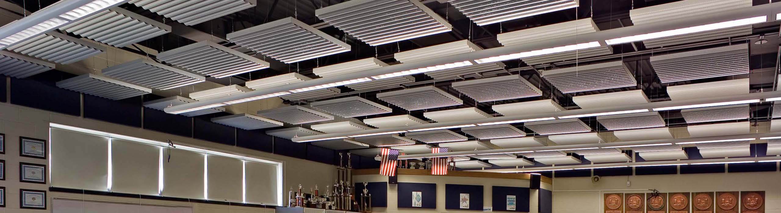 ACOUSTICAL CORRUGATED CEILINGS BAFFLES | Gordon Inc