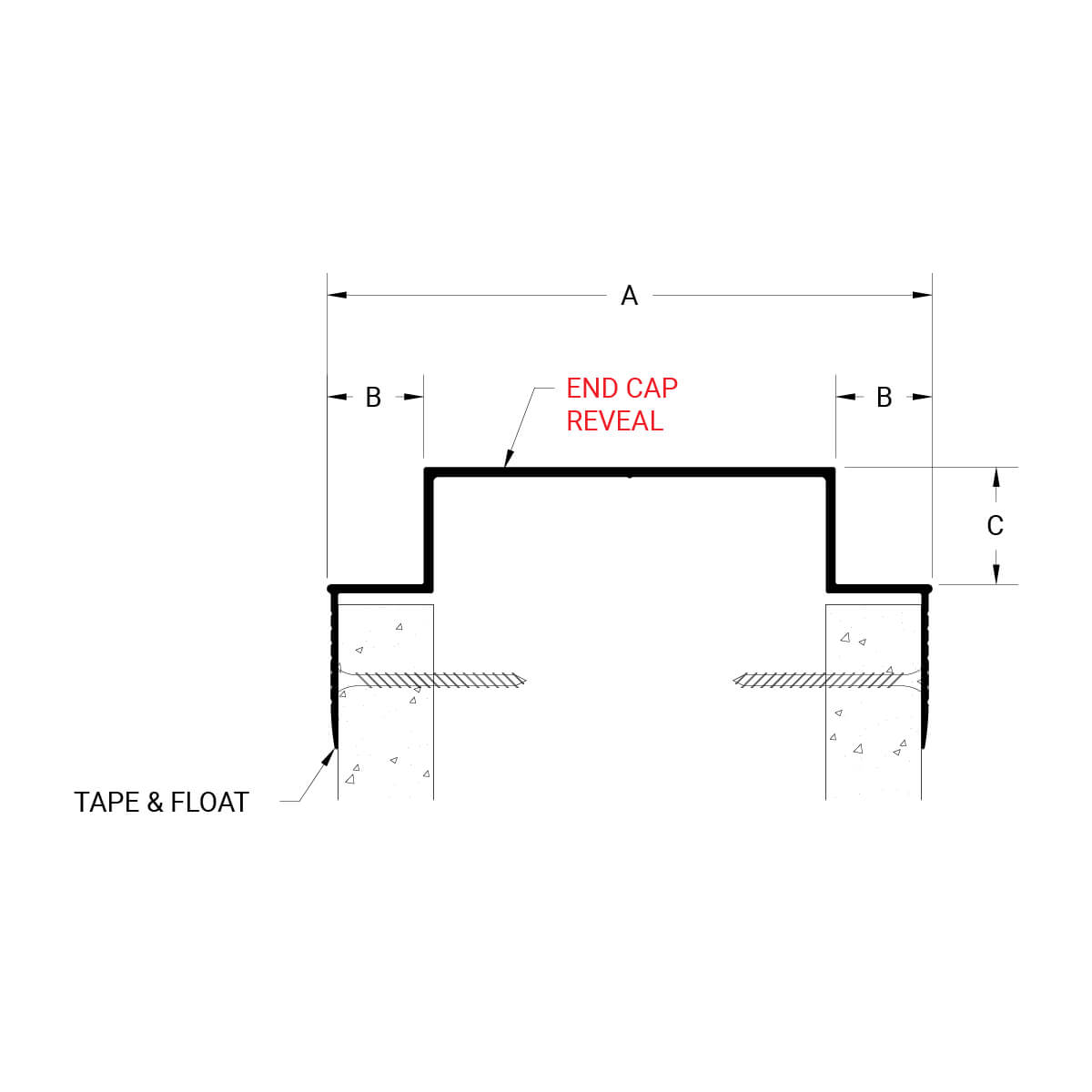 DRYWALL TRIM END CAP REVEAL | Gordon Inc